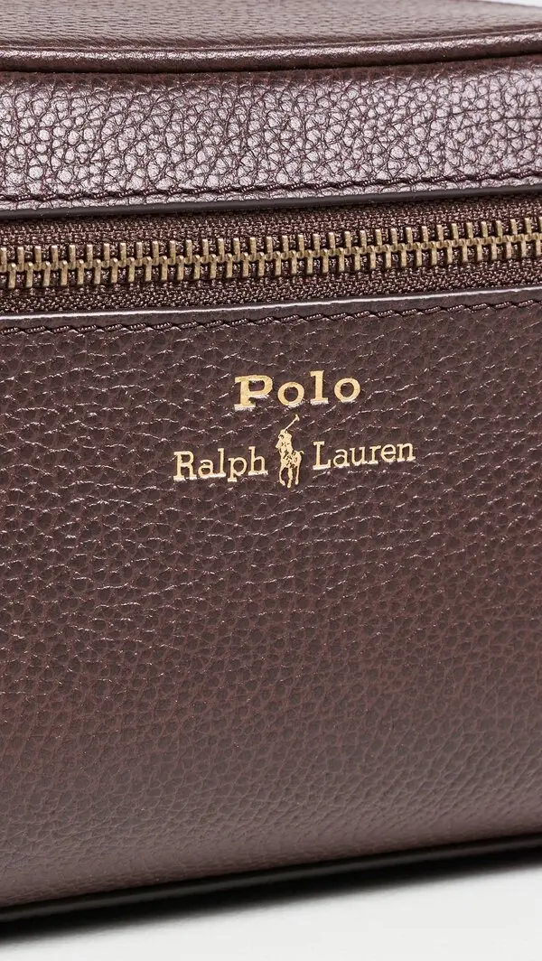 Polo Ralph Lauren Pebbled Leather Shave Kit Pouch