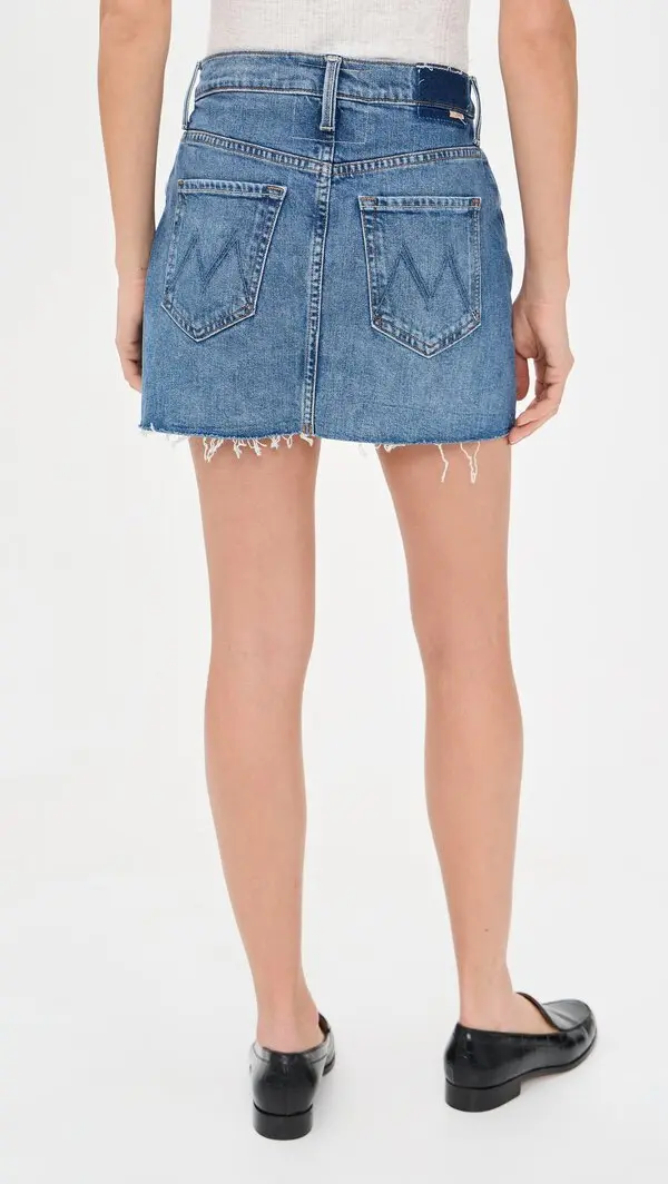 MOTHER The Ditcher Mini Fray Skirt - Heads Or Tails