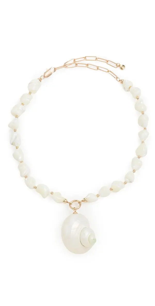 Ettika Sunken Treasure Shell Necklace - Gold