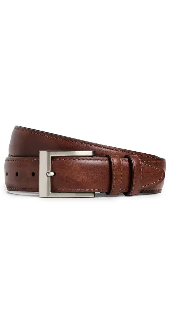 Allen Edmonds Wide Basic Dress Belt - Chili Leather