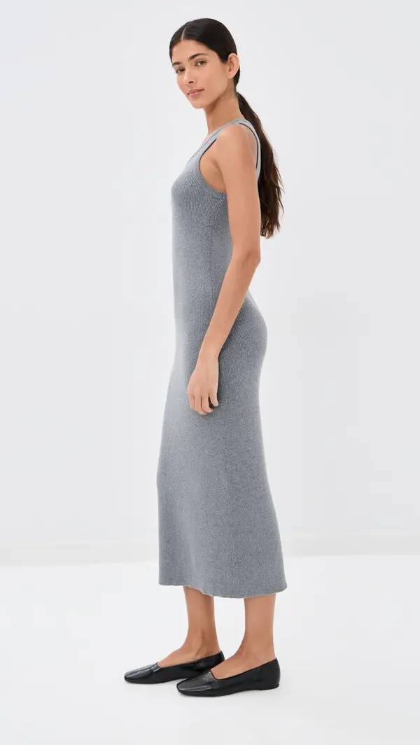 LISA YANG Lexie Ribbed Knit Midi Dress