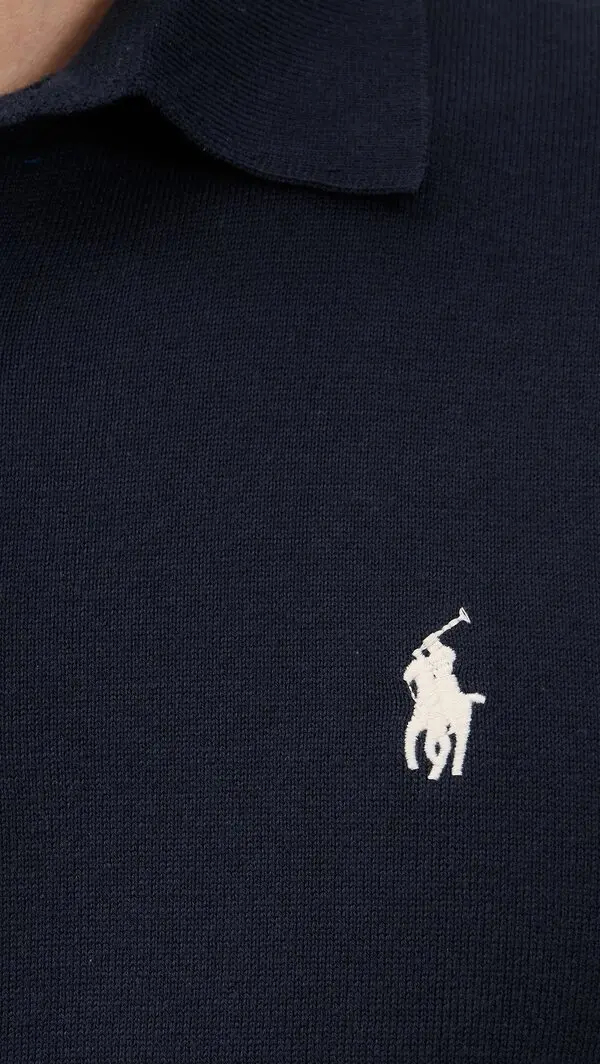 Polo Ralph Lauren Cotton Polo Sweater - Hunter Navy