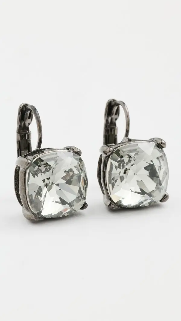 KENNETH JAY LANE Faceted Square Stone Earrings
