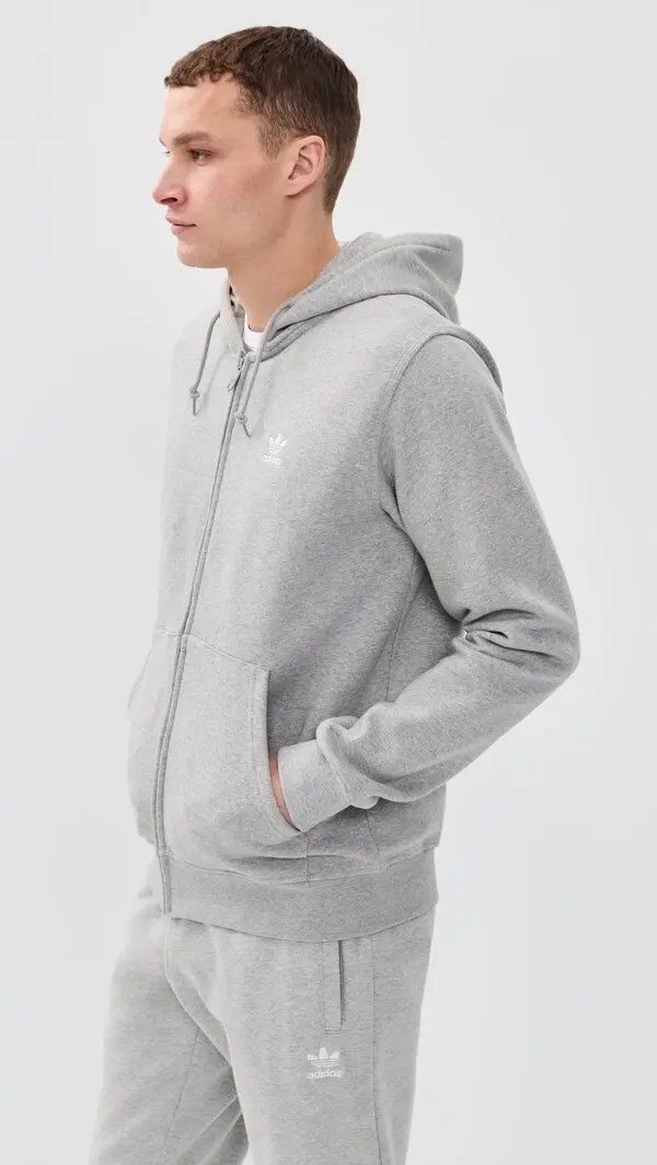 Adidas Trefoil Essentials Full Zip Hoodie
