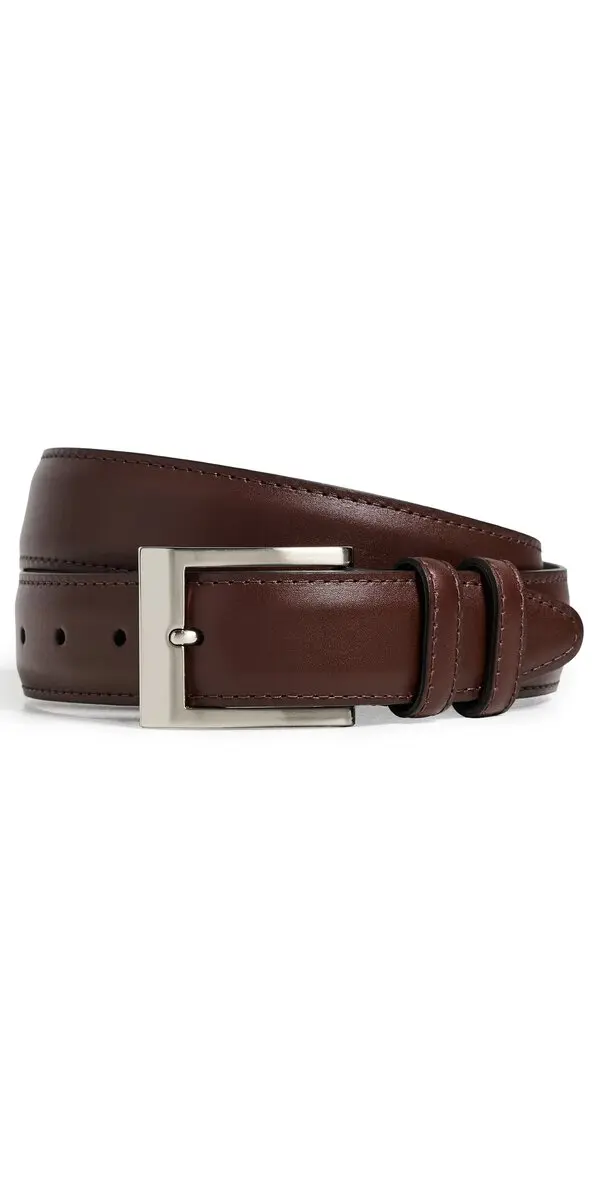 Allen Edmonds Leather Dress Belt - Mahogany Leather