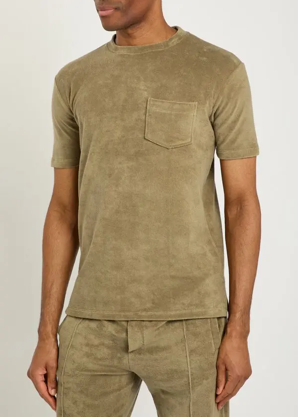 AURELIEN Terry T-shirt - Khaki