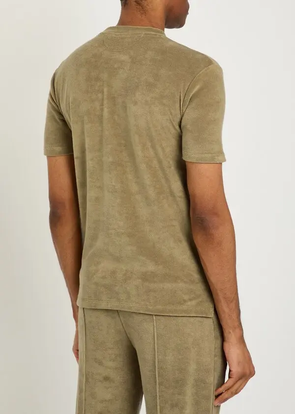 AURELIEN Terry T-shirt - Khaki