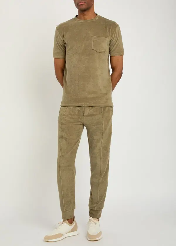 AURELIEN Terry T-shirt - Khaki