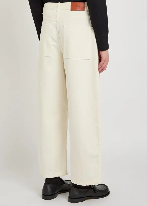 Studio Nicholson Paolo Wide Balloon-leg Jeans - White
