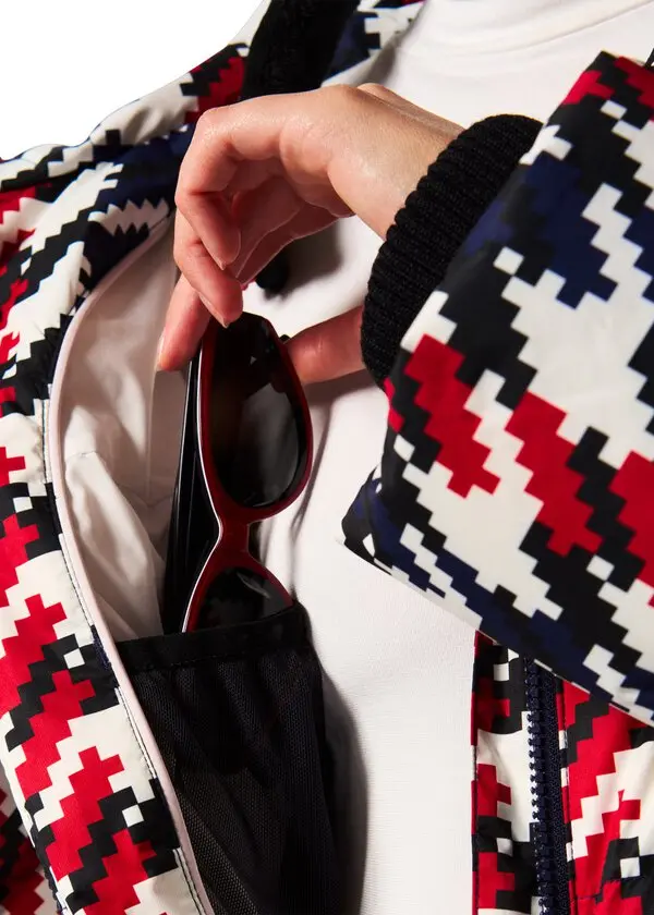 Perfect Moment Polar Houndstooth Flared-leg Ski Suit