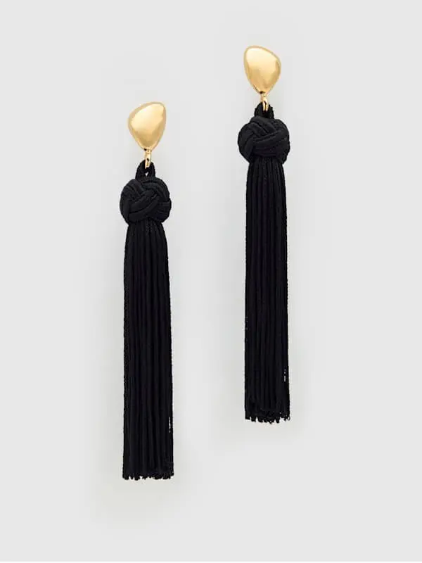 REFORMATION Dolores Tassel Earrings - Gold