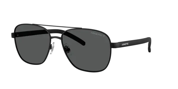 ARNETTE Aviator Sunglasses - Dark Grey Polarized