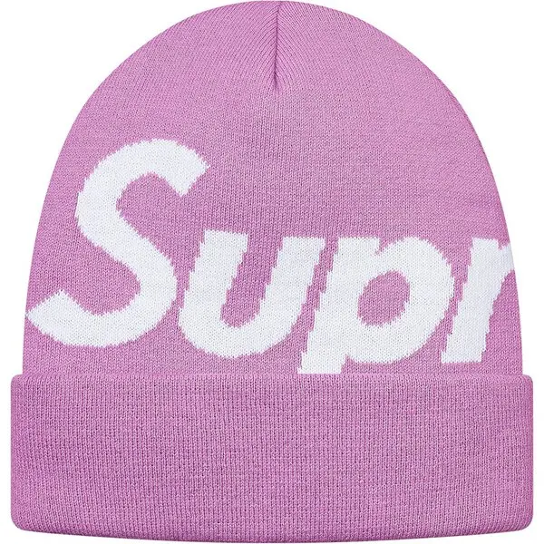 Supreme Logo Beanie - Light Purple