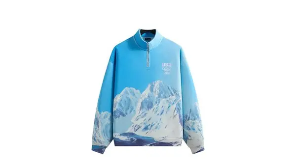 Kith Team Usa Winter Mountain Quarter Zip Top