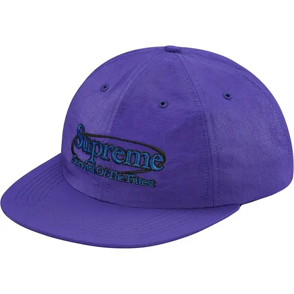 Supreme Survival Nylon 6-panel Cap - Purple