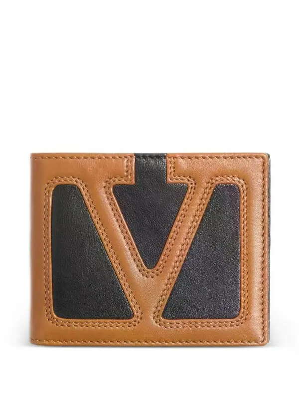 Valentino Garavani Viva Superstar Leather Wallet - Brown