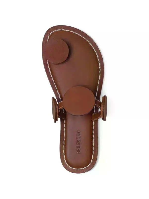 Bernardo Round-toe Sandals - Brown