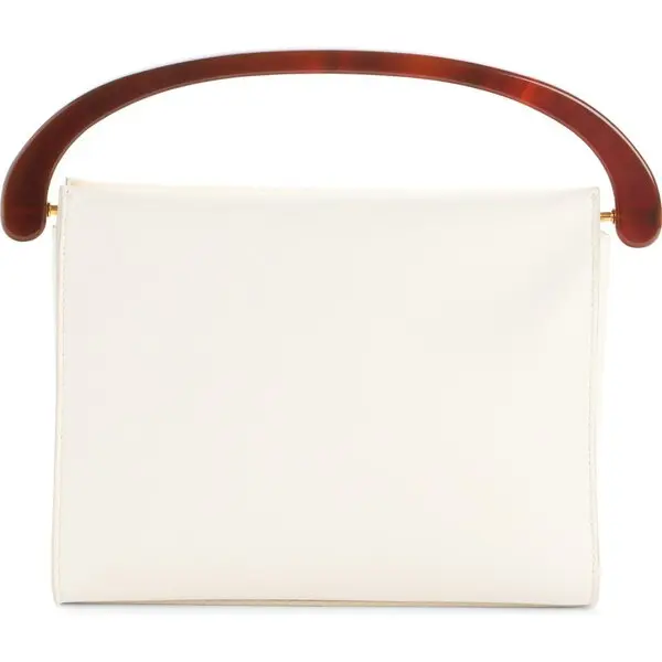 Dries Van Noten Leather Top Handle Bag - Pearl 12