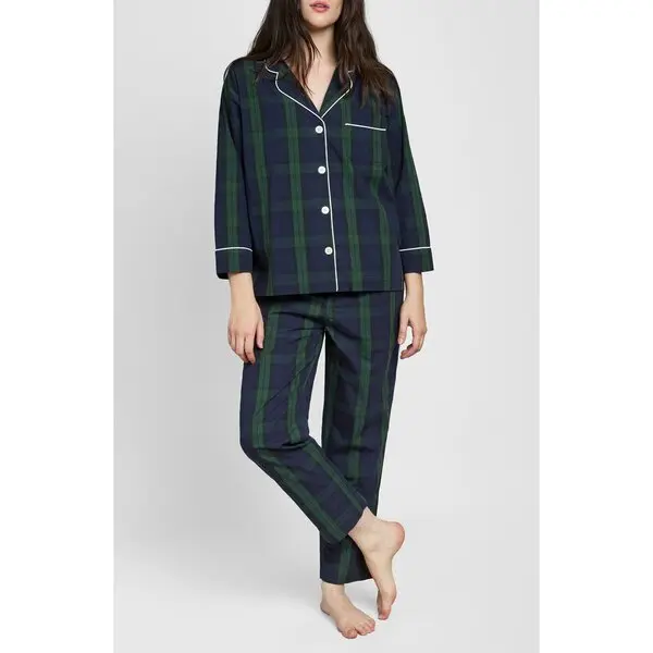 Sleepy Jones Marina Pajama Set - Blackwatch
