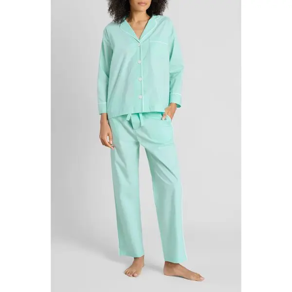 Sleepy Jones Marina Pajama Set - Bonaire Blue