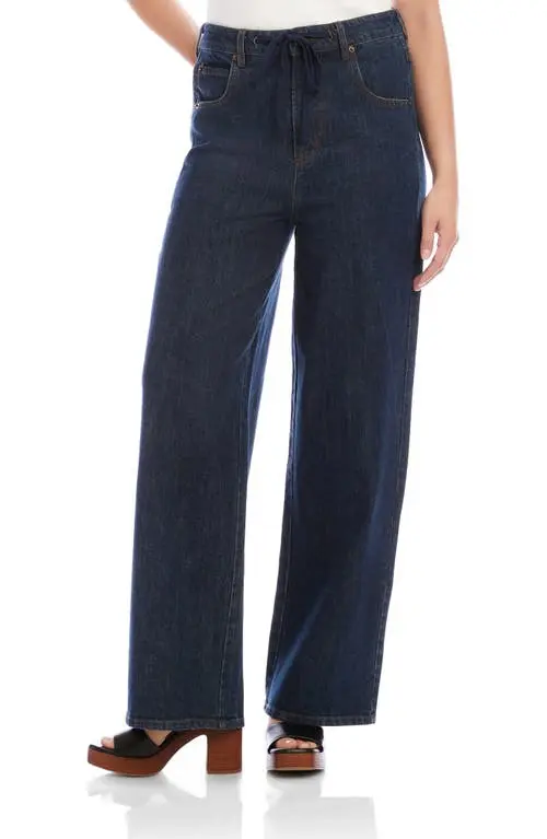 Karen Kane Drawstring Wide-leg Jeans