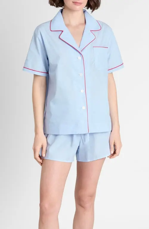 Sleepy Jones Corita Pajama Set - Blue End On End