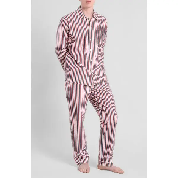 Sleepy Jones Henry Pajama Set - Americana Stripe
