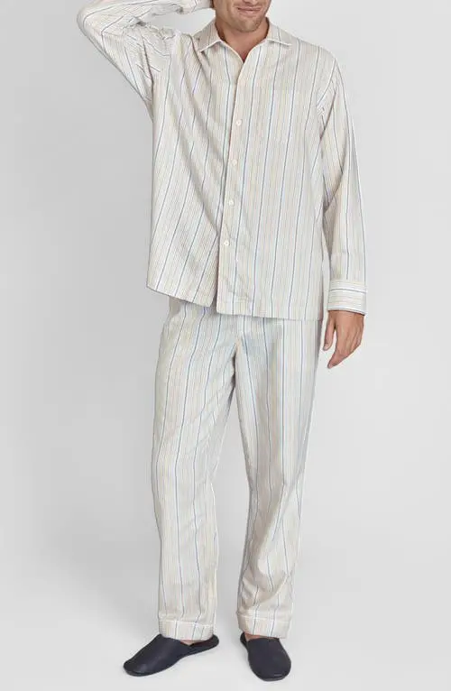 Sleepy Jones Henry Pajama Set - Twill Stripe