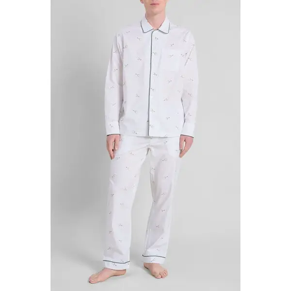 Sleepy Jones Henry Pajama Set - Tennis Embroidery