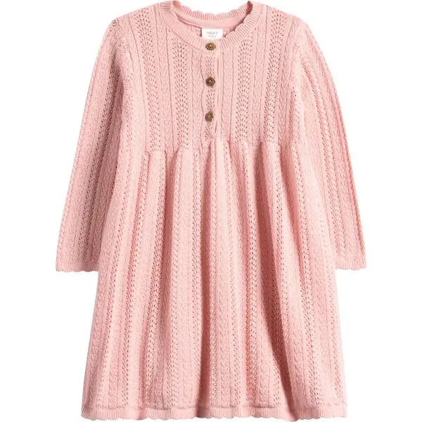 NEXT Pointelle Knit Sweater Dress