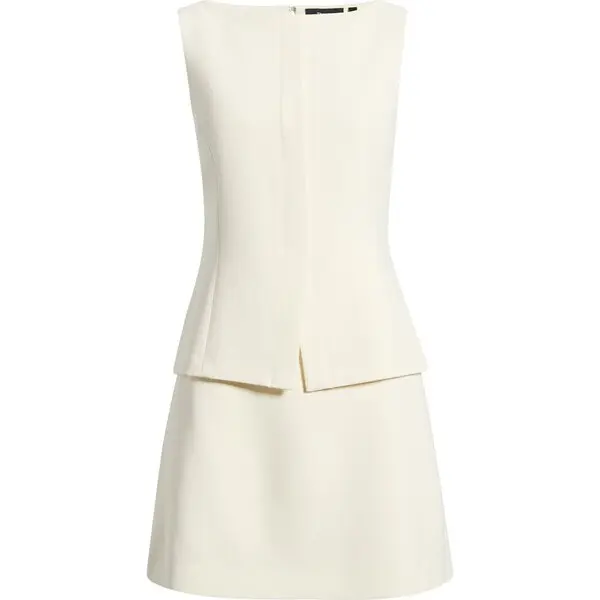 Theory Boat Neck Mini Dress - Rice - Y0c