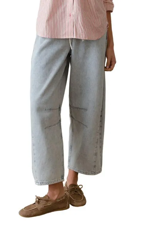 Marine Layer Ella Barrel Leg Drawstring Jeans