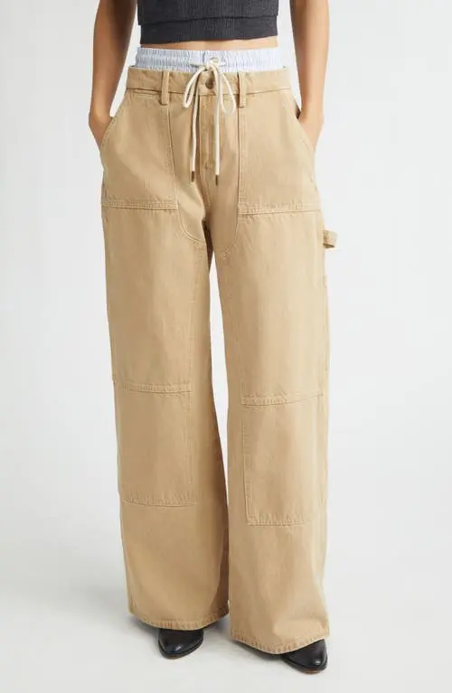 Monse Double Waistband Wide-leg Carpenter Pants