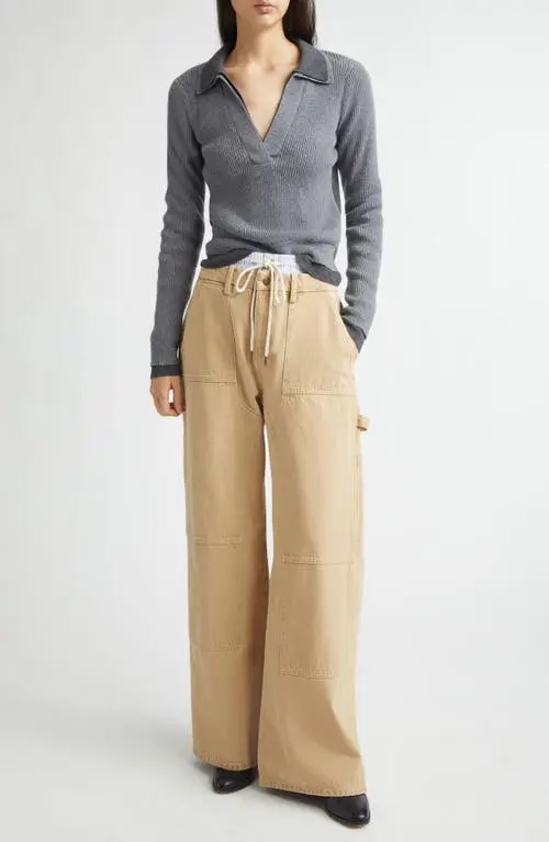 Monse Double Waistband Wide-leg Carpenter Pants