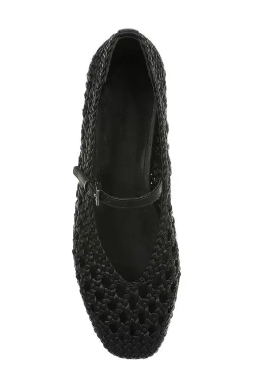 Nordstrom Maren Woven Mary Jane Flat - Black