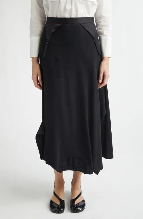 UNDERCOVERISM Mixed Media Midi Skirt