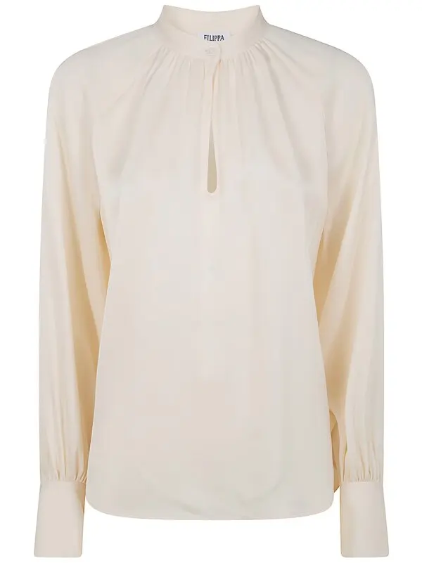 Filippa K Stand Collar Long Sleeve Blouse