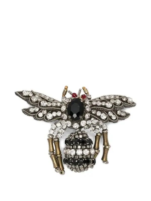 N.21 Bee Brooch - Metallic