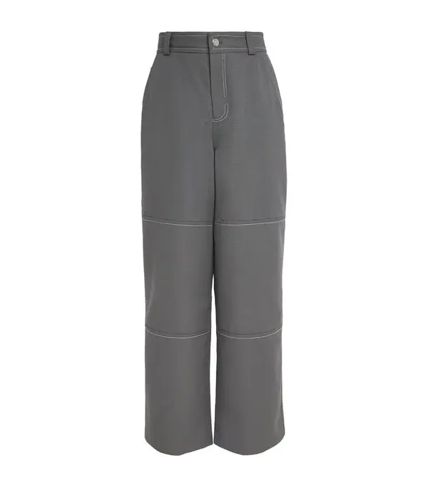 AMI Paris Wool Canvas Workwear Trousers