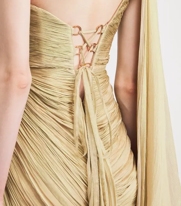 Maria Lucia Hohan Florencia Tulle Gown - Orange | Editorialist