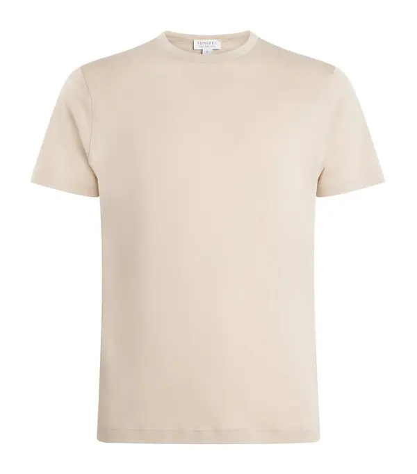 Sunspel Supima Cotton Classic T-shirt - Beige