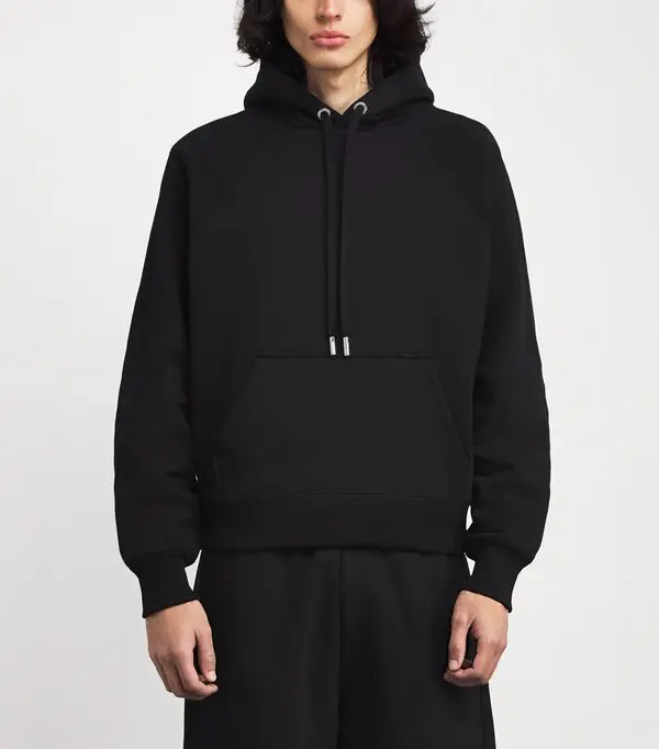 AMI Paris De Coeur Cotton Hoodie - Black