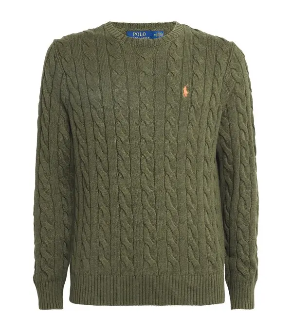 Polo Ralph Lauren Cotton Cable-knit Sweater - Green