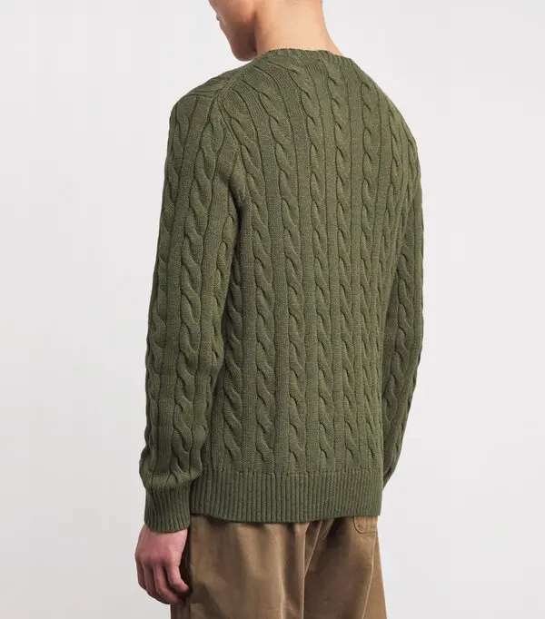 Polo Ralph Lauren Cotton Cable-knit Sweater - Green