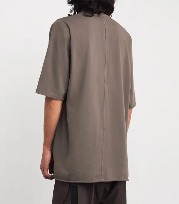 Rick Owens Organic Cotton Jumbo T-shirt - Brown