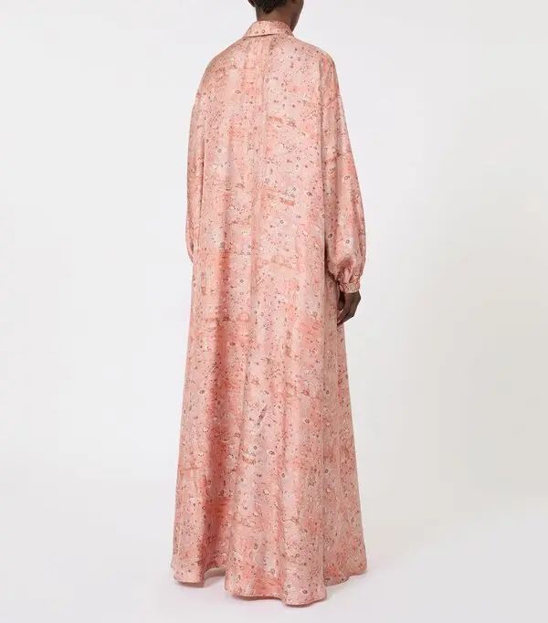 Max Mara Printed Maxi Shirt Dress