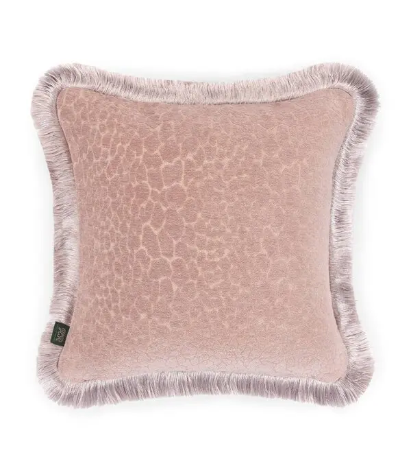 HOUSE OF HACKNEY Jacquard Mara Fringed Cushion - Pink