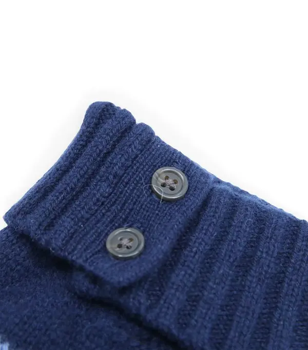 Ralph Lauren Wool-cashmere Flag Dog Sweater - Navy