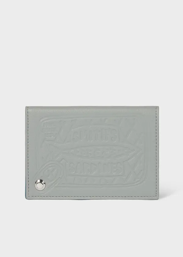 Paul Smith Grey Leather 'sardines' Card Holder