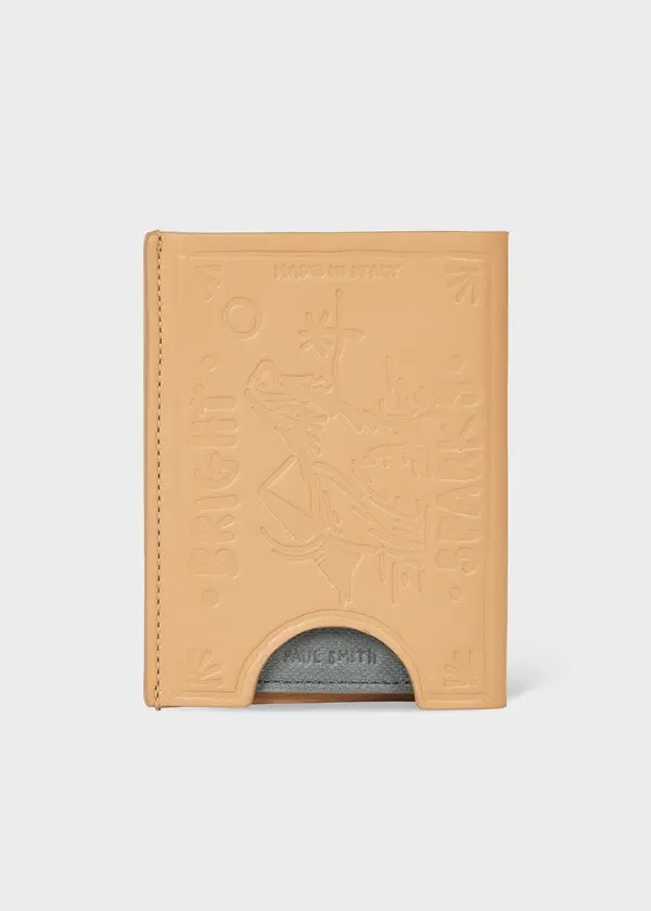 Paul Smith Beige Leather 'match Box' Card Holder